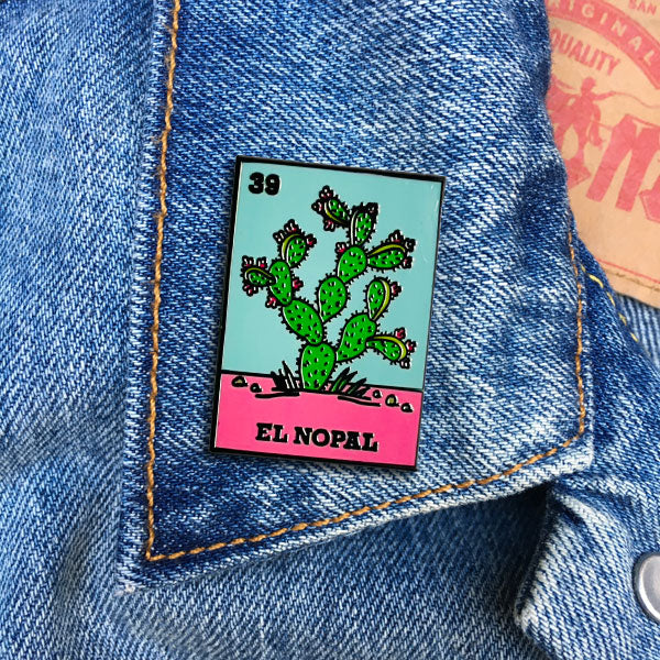 El Nopal Loteria Enamel Pin – SAMA Museum Shop